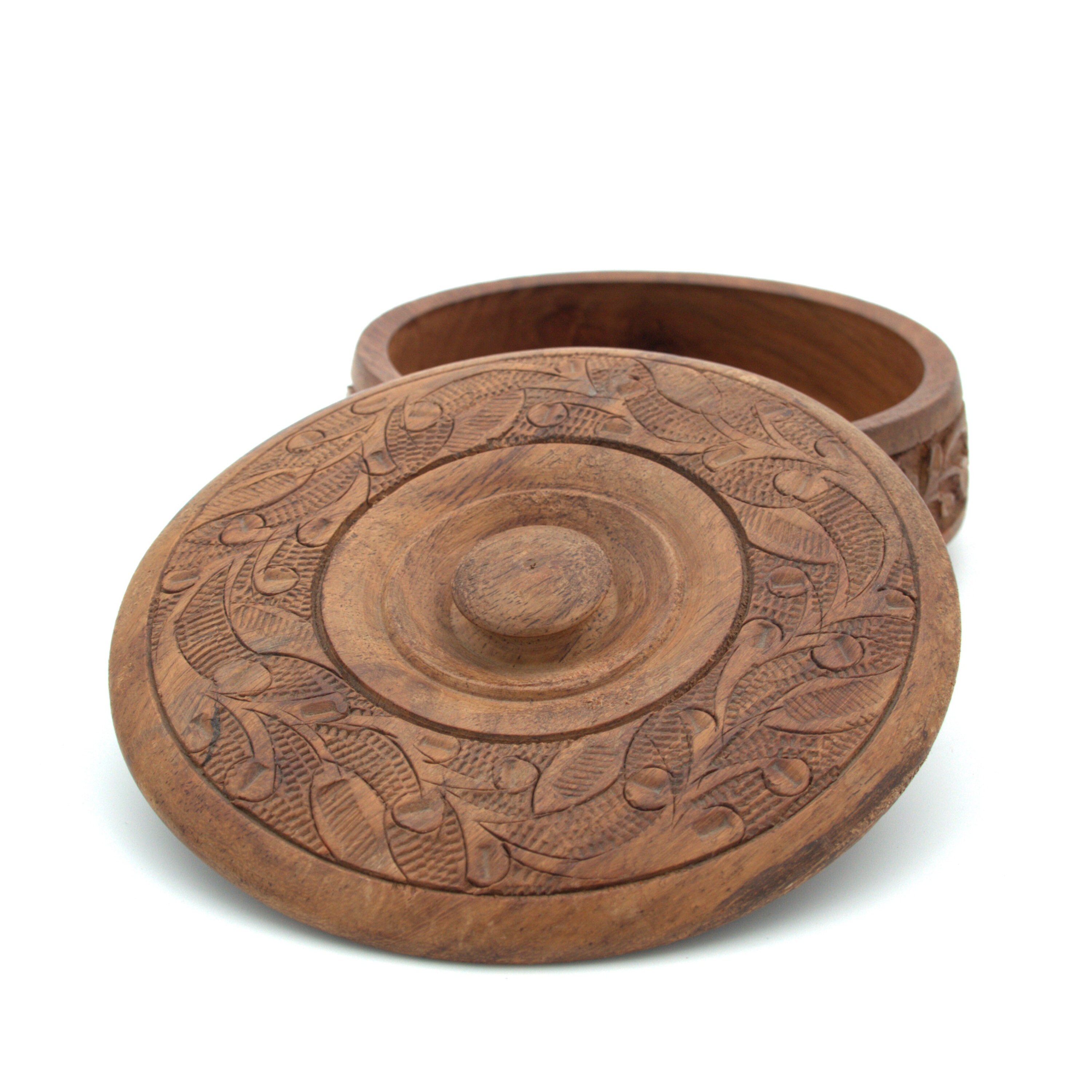 Carved Wood Box Vintage Hand Carved Wood Box Made in India - Etsy