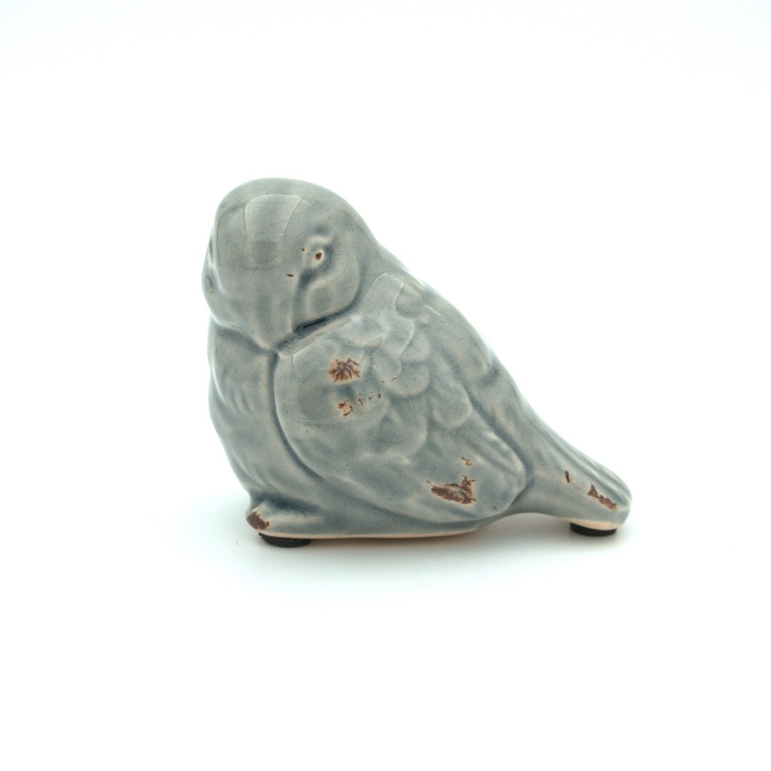 Vintage Ceramic Blue Bird Figurine | Little Ceramic Bird Statue ...