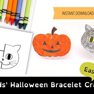 Halloween Printable Craft, Indoor Activity for Kids, Trick or Treat ...