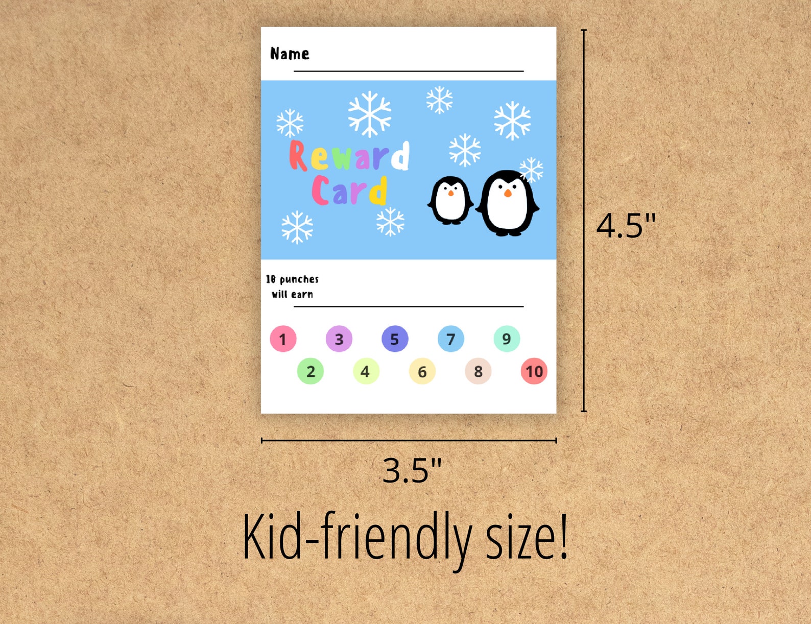 Printable Reward Punch Card for Kids, Behavior Chart, Cute Kids Reward ...