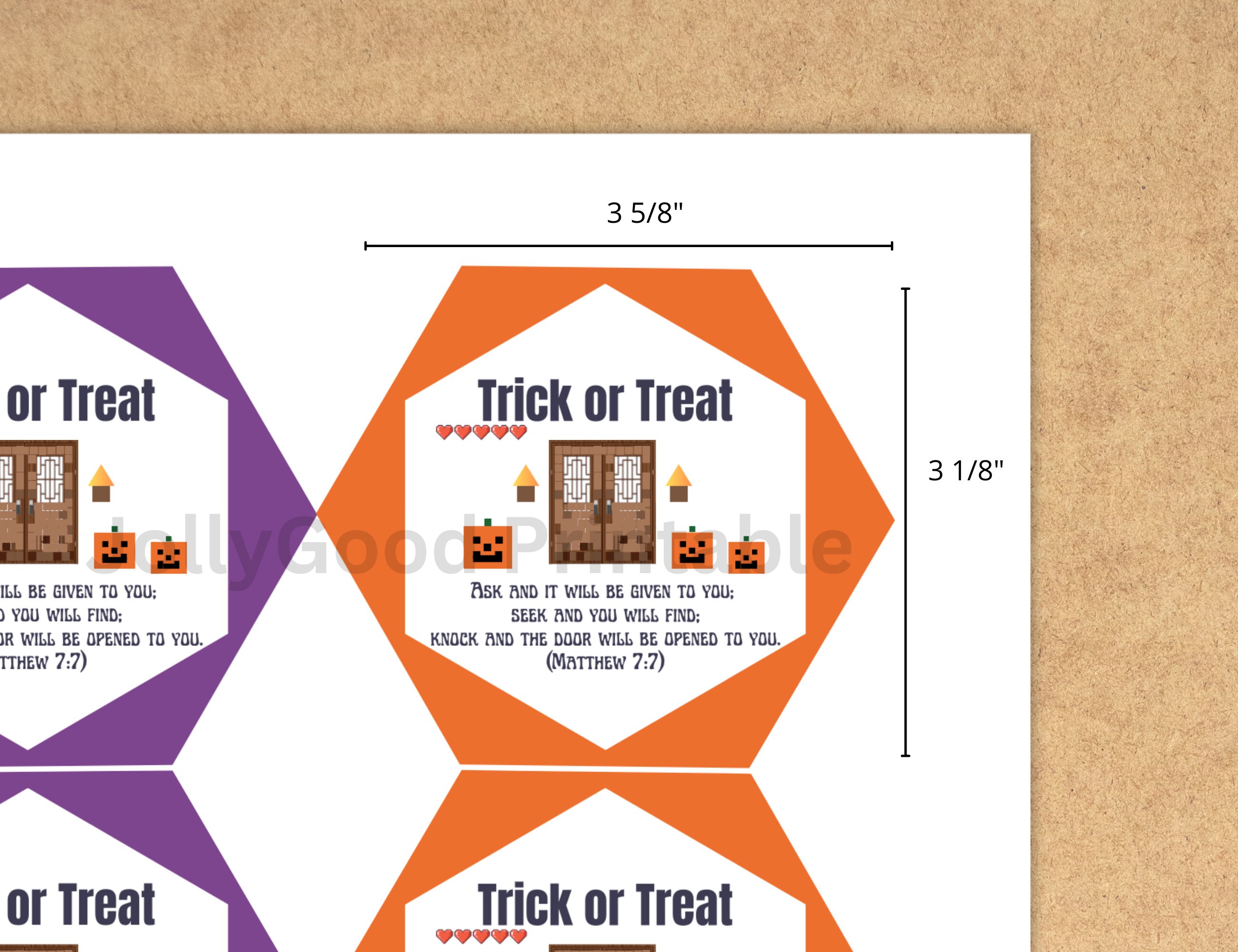 Halloween Gift Tag With Bible Verse for Treat Bags - Etsy