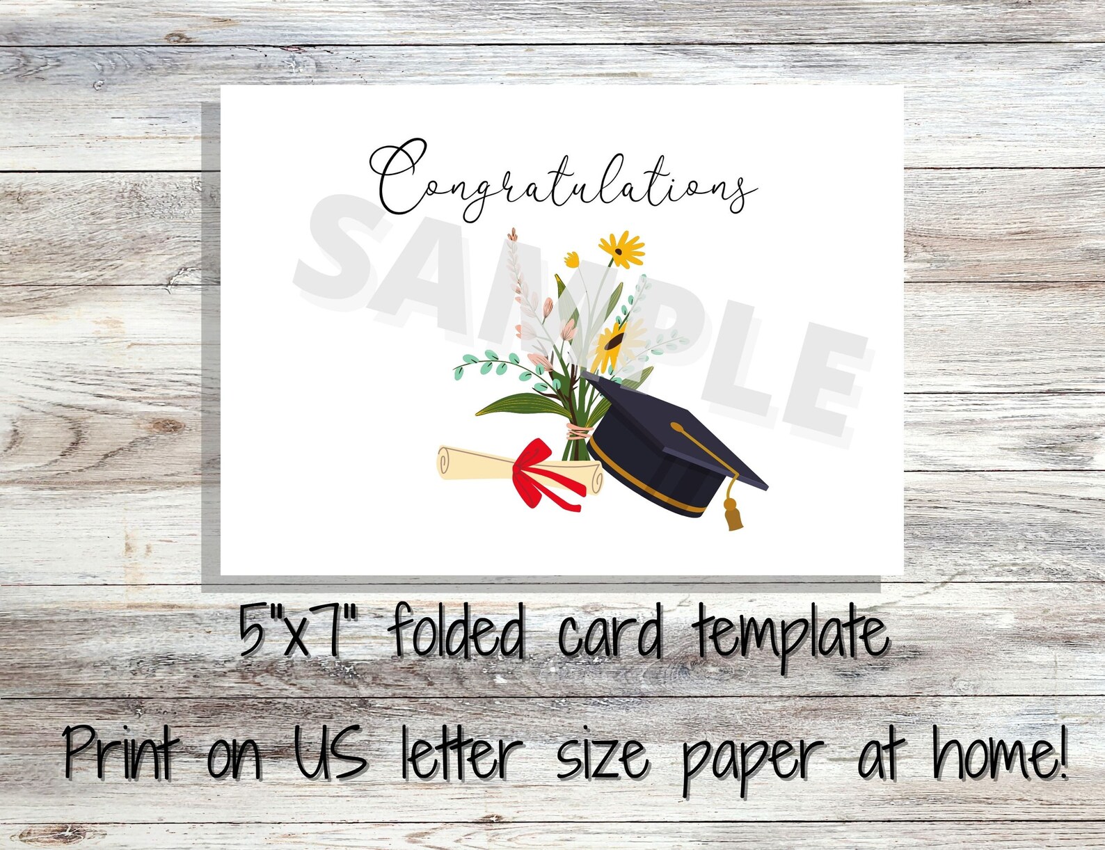 Printable Graduation Card, Congratulations for Grads, INSTANT DOWNLOAD ...