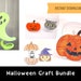 Halloween Kids Activity Bundle, Printable Craft Template - Etsy