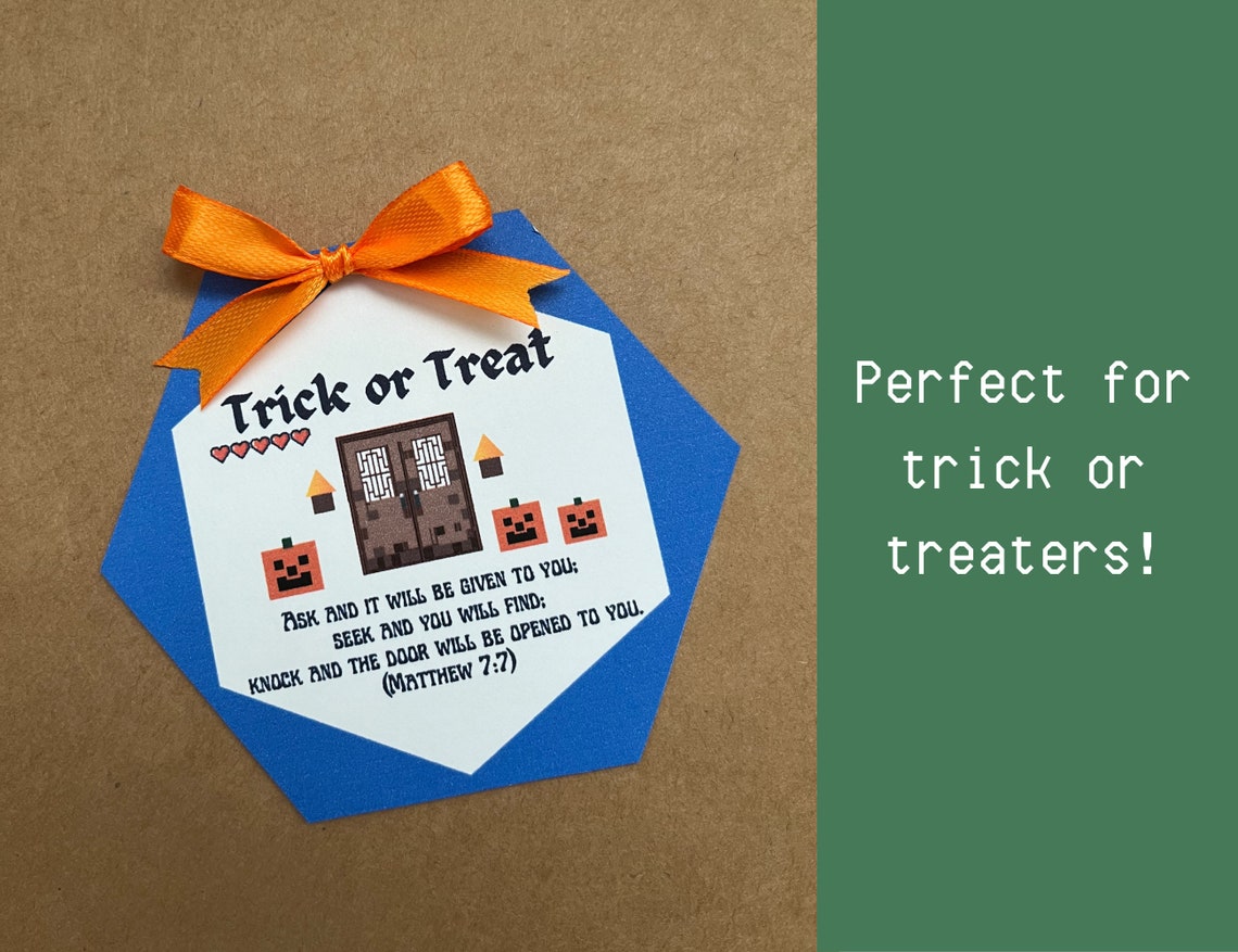 Halloween Gift Tag With Bible Verse for Treat Bags - Etsy