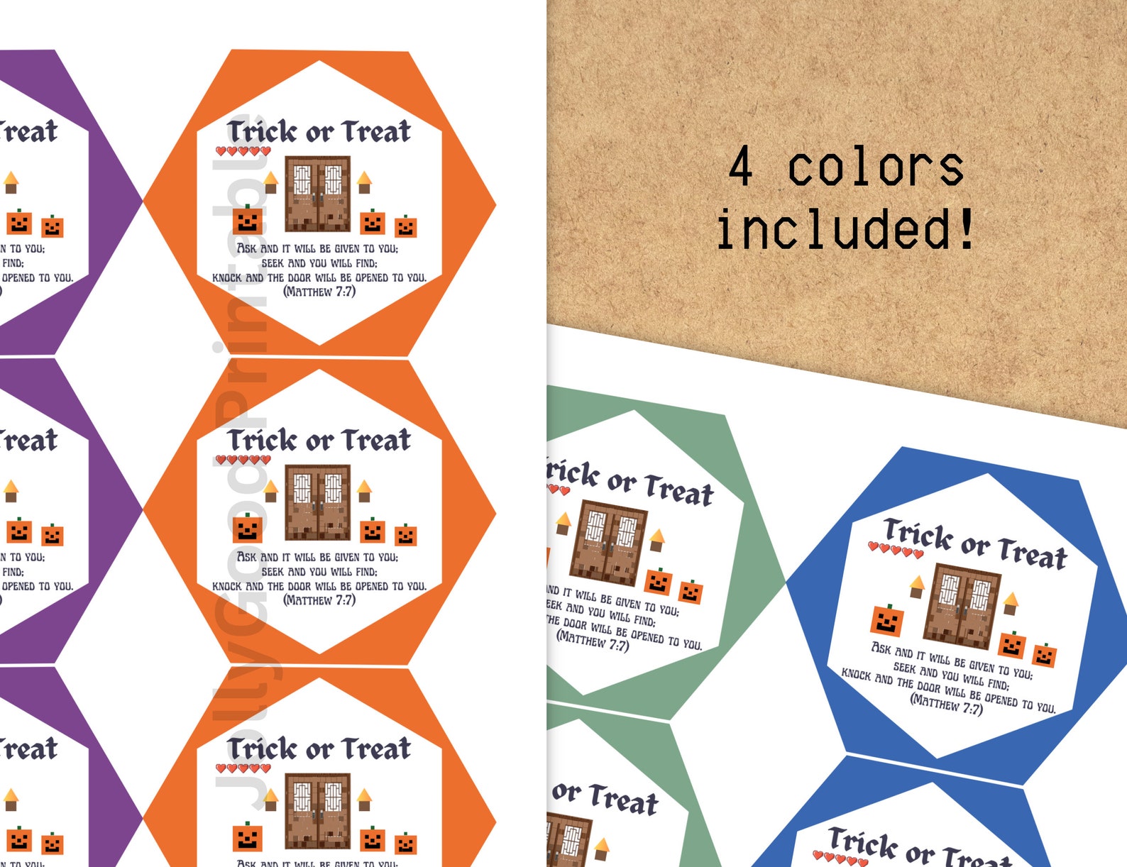 Halloween Gift Tag With Bible Verse for Treat Bags - Etsy