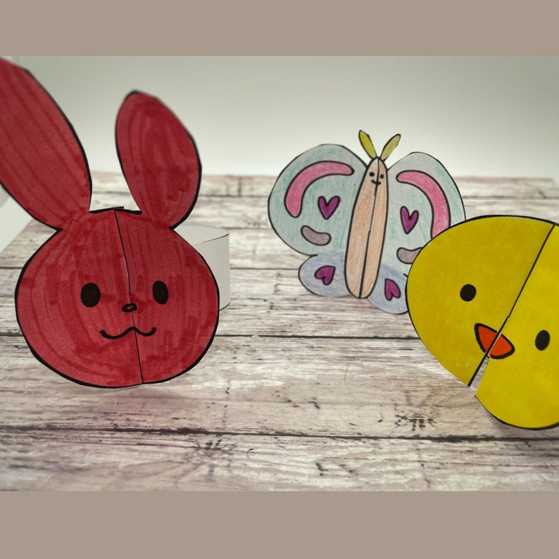 Printable Kids Craft, Paper Bracelet, Coloring Page Activity, INSTANT ...