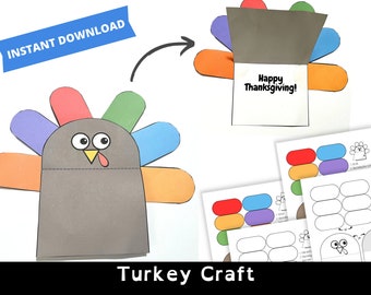 Printable Turkey Faces for Crafts, Thanksgiving Turkey Craft Templates ...