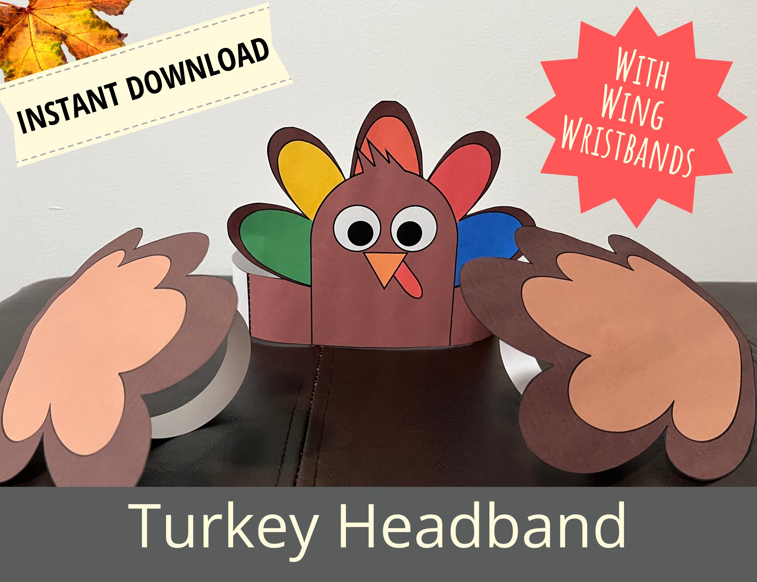 Turkey Headband Template