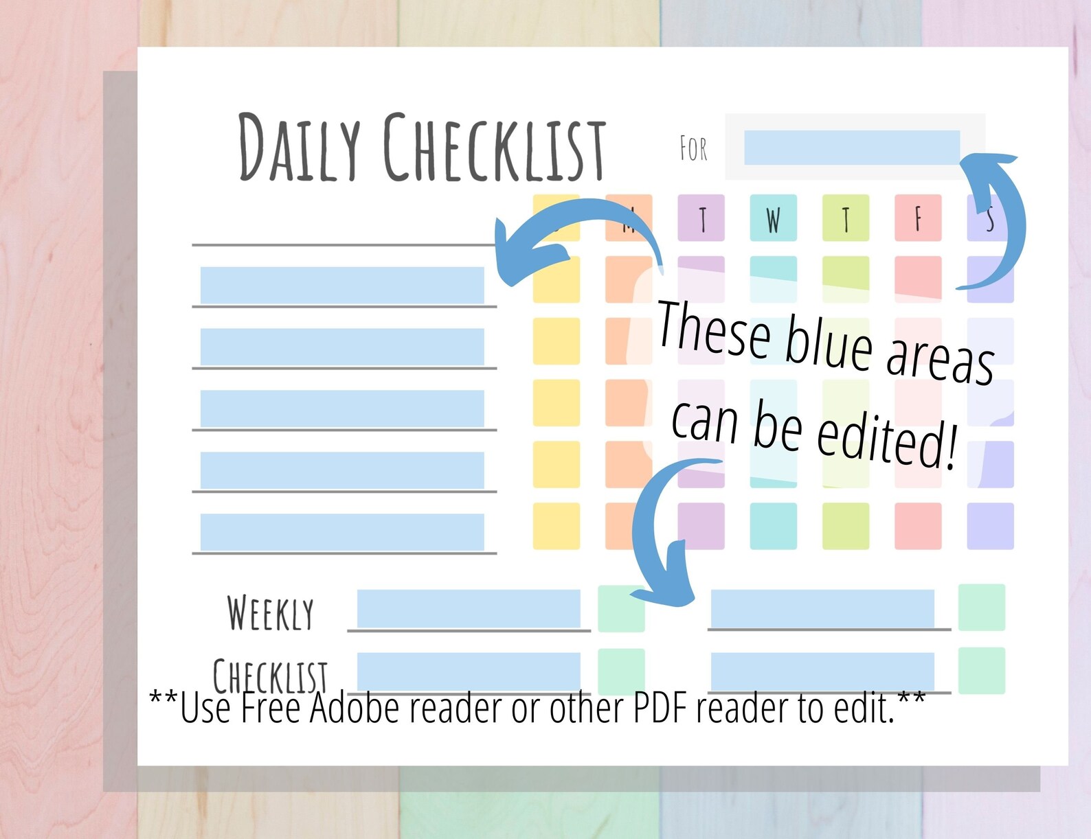 Printable Daily Chart for Kids, Routine Checklist, Responsibility ...