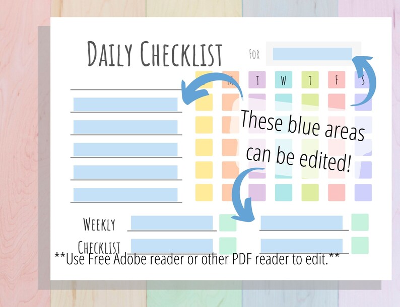 Printable Daily Chart for Kids, Routine Checklist, Responsibility ...