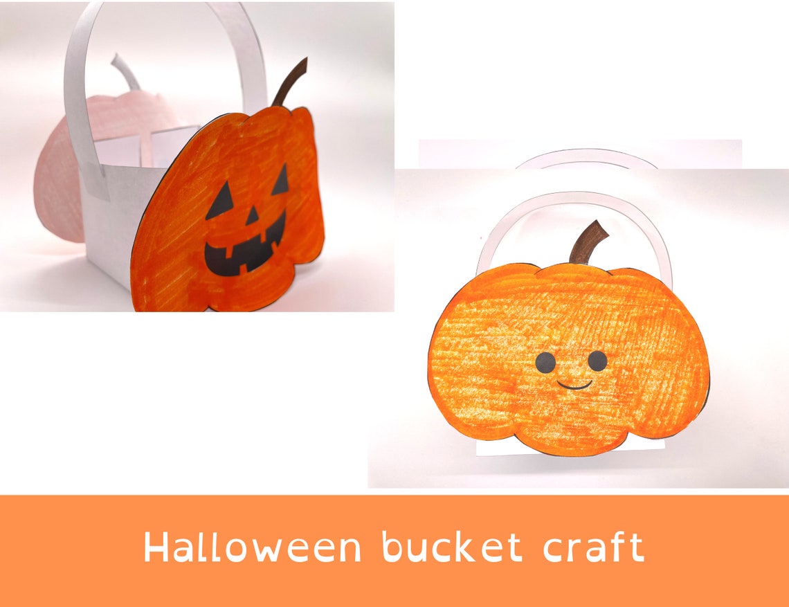 Halloween Kids Activity Bundle, Printable Craft Template - Etsy