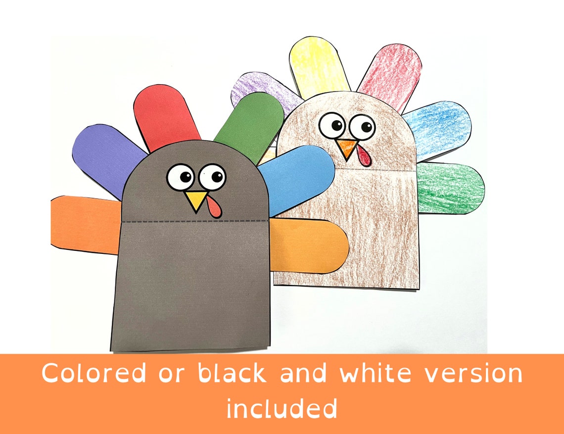 Build a Turkey Printable Kids Craft - Etsy