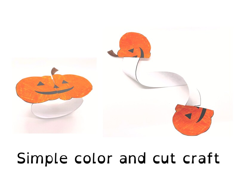 Halloween Printable Craft Indoor Activity for Kids Trick or - Etsy