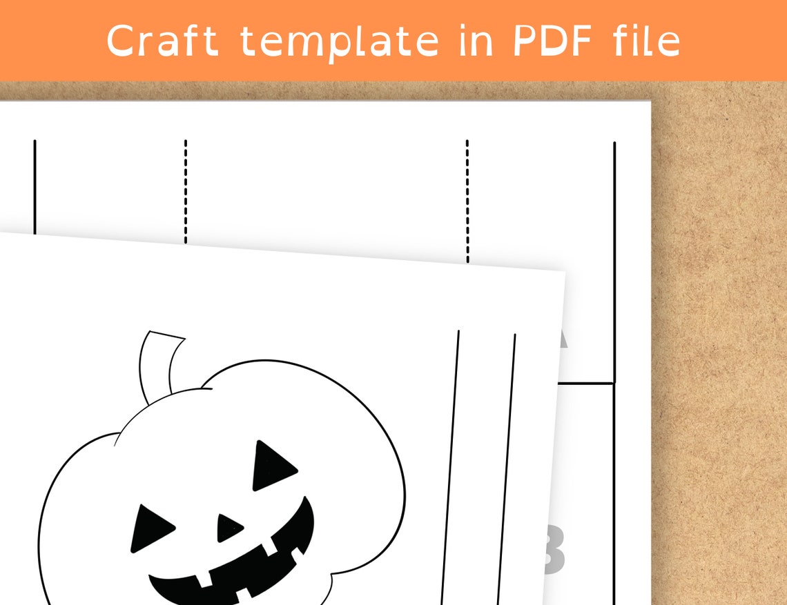 Halloween Bucket Craft for Kids, Printable Halloween Activity, DIY ...