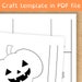 Halloween Bucket Craft for Kids, Printable Halloween Activity, DIY ...