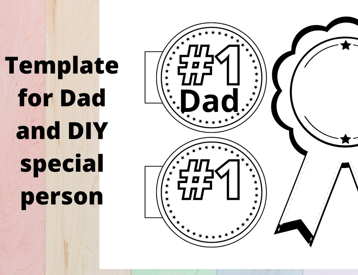 Father's Day Craft From Son Daughter Grandkids, Printable Card for Dad ...