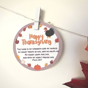 Thanksgiving Gift Tags With Bible Verse - Etsy