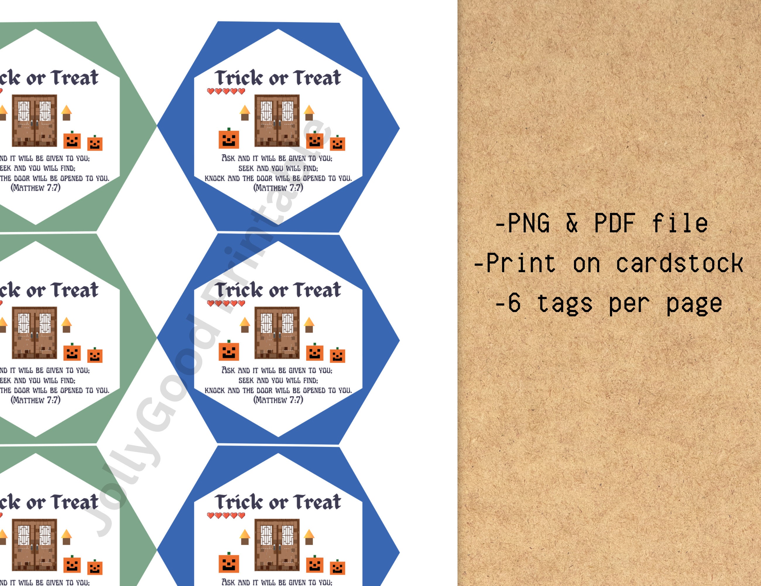 Halloween Gift Tag With Bible Verse for Treat Bags - Etsy