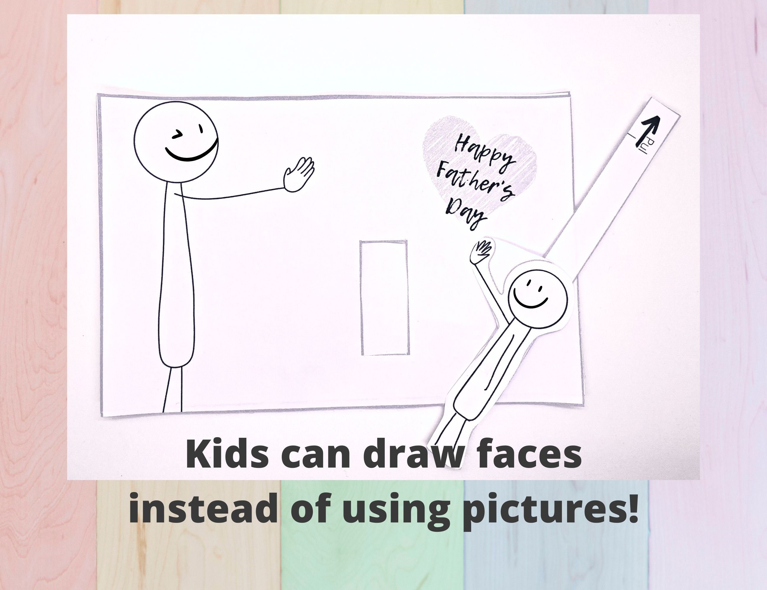 Father's Day Craft for Kids, Funny Fathers Day Card, DIY, Printable ...