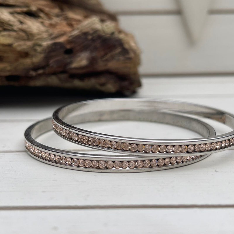 Crystal Bangle - Etsy