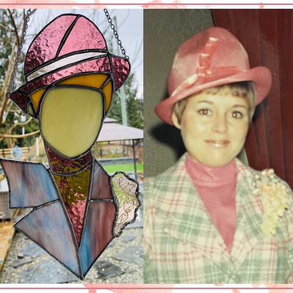 Glass Portrait - Etsy