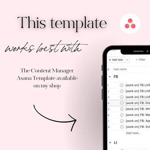 Content Calendar - Asana Project Board Template for Asana Project ...