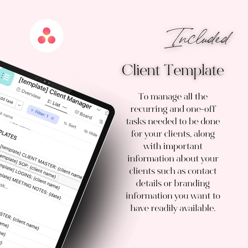 Asana Templates for Service-based Business: MEGA BUNDLE - Made for ...