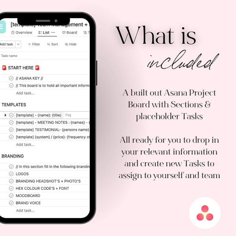 Team Management Resources Asana Project Board Template for Asana ...