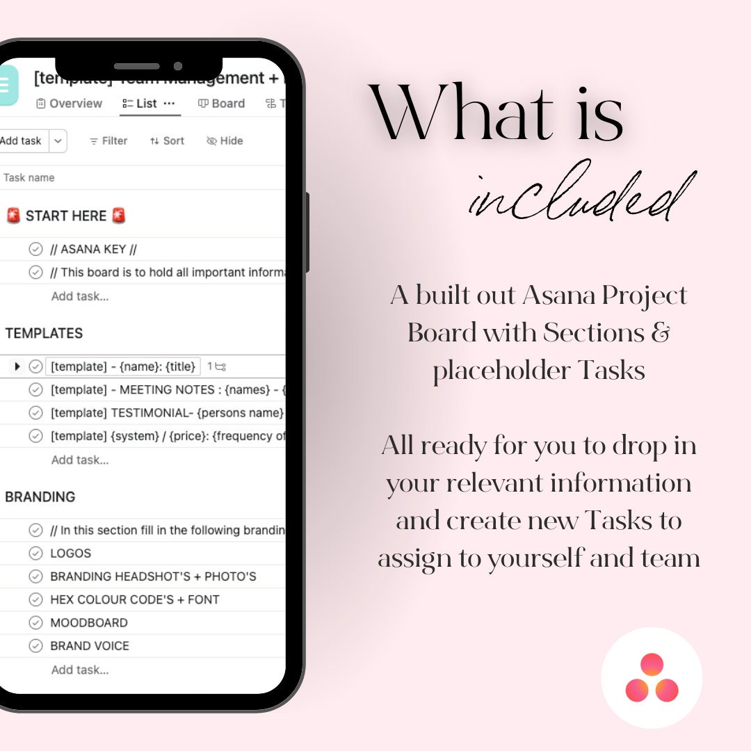 Team Management Resources Asana Project Board Template for Asana ...
