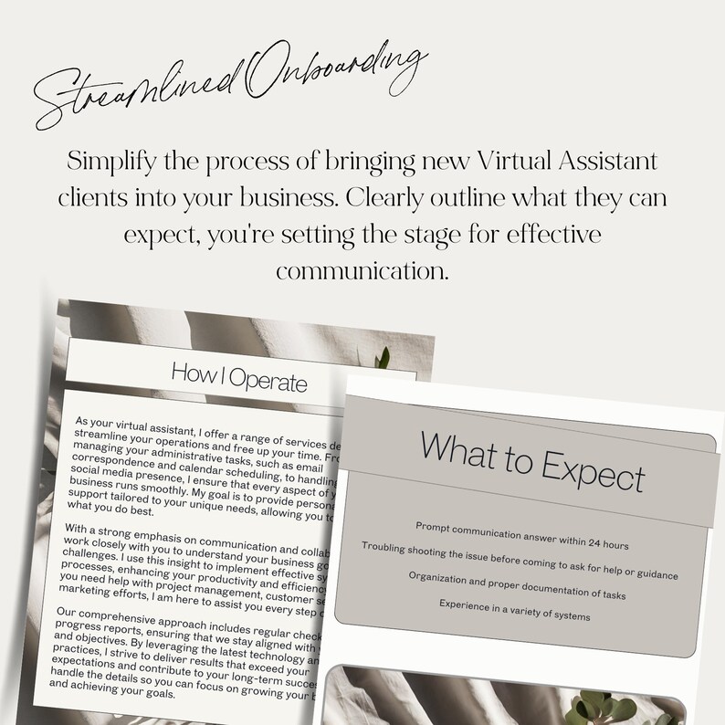 Virtual Assistant Client Welcome Pack Template - Customizable Canva ...
