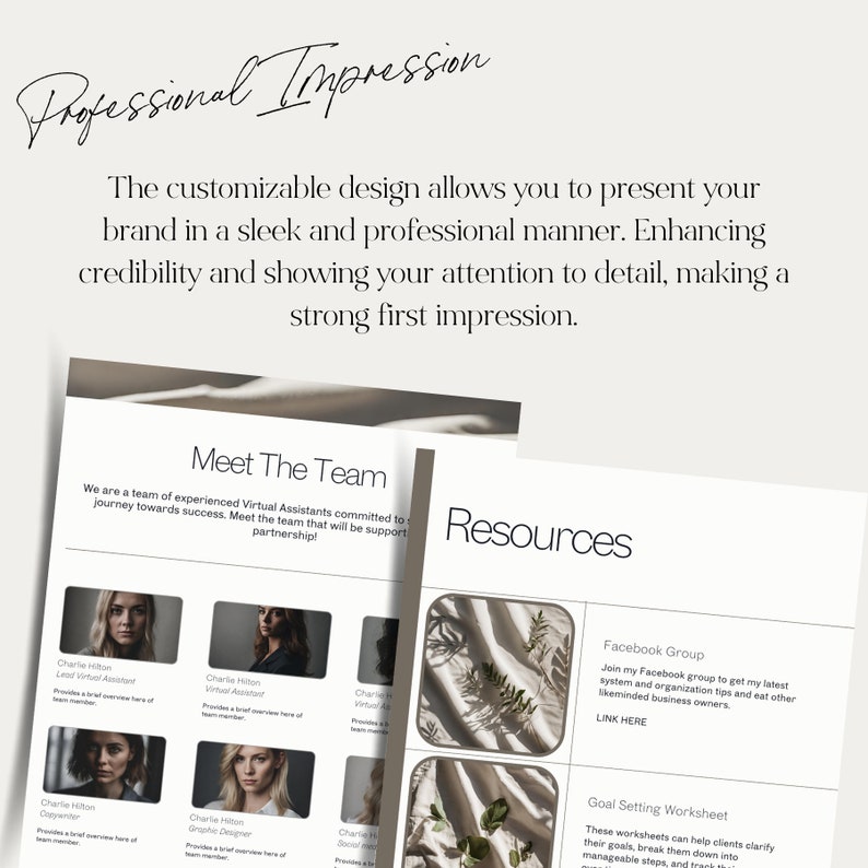 Virtual Assistant Client Welcome Pack: Customizable Canva Template ...