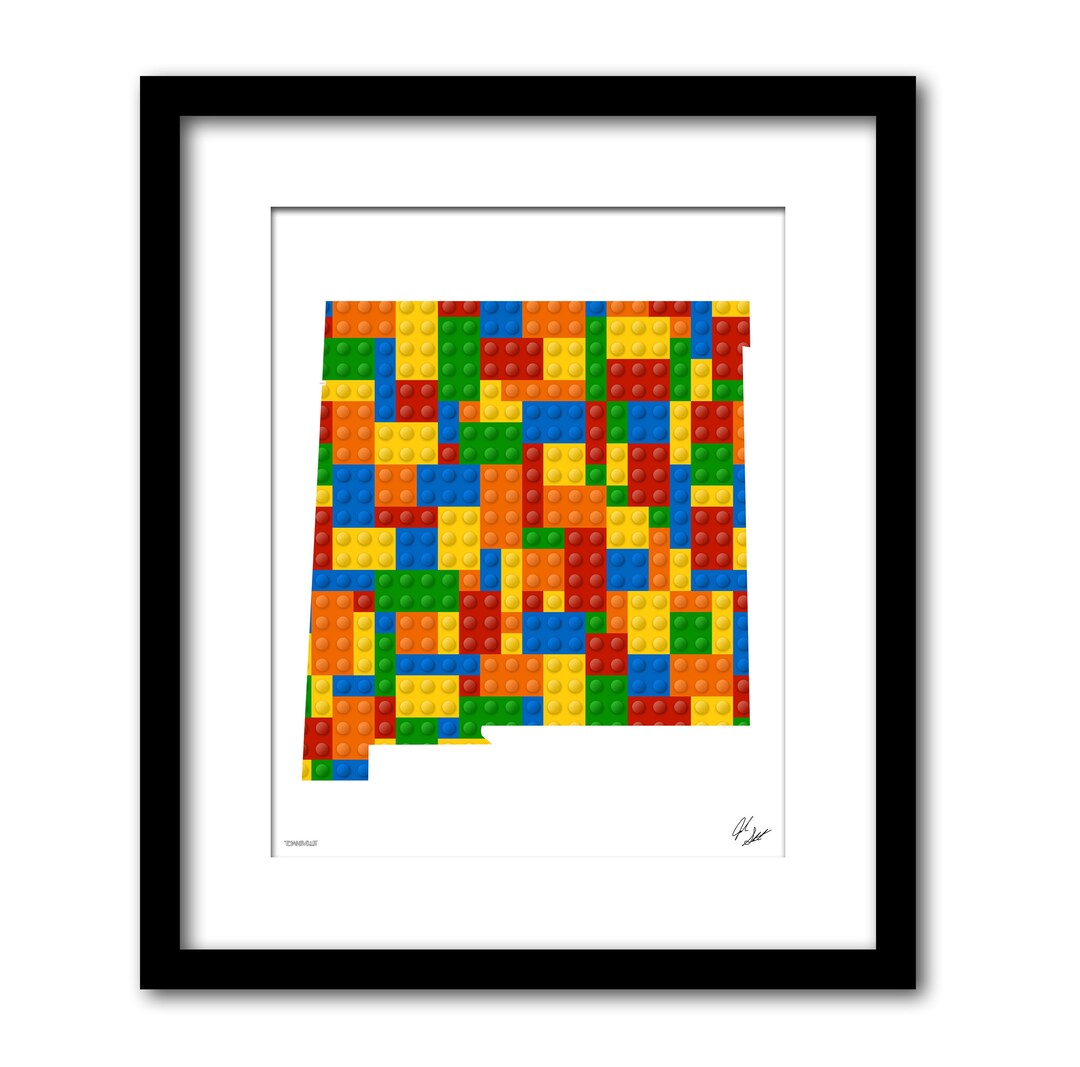 New Mexico Block Wall Art - Etsy