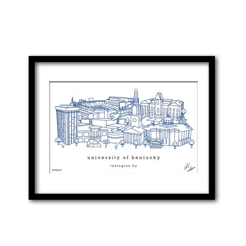 Duke University Campus Illustration Graduation Gift Wall Art - Etsy