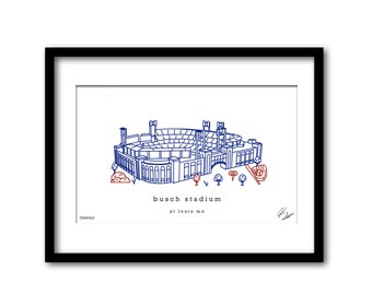 Busch Stadium in St. Louis Missouri St Louis Print Photo Wall Art ...