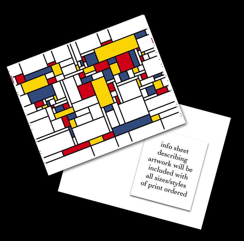 The World Piet Mondrian Wall Art - Etsy