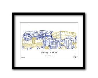 Georgia Tech Wall Art | Etsy
