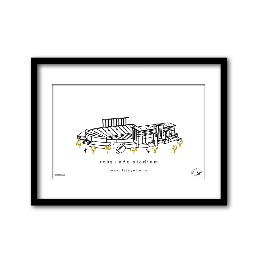 Ross-ade Stadium Illustration Stadium Gift Wall Art - Etsy