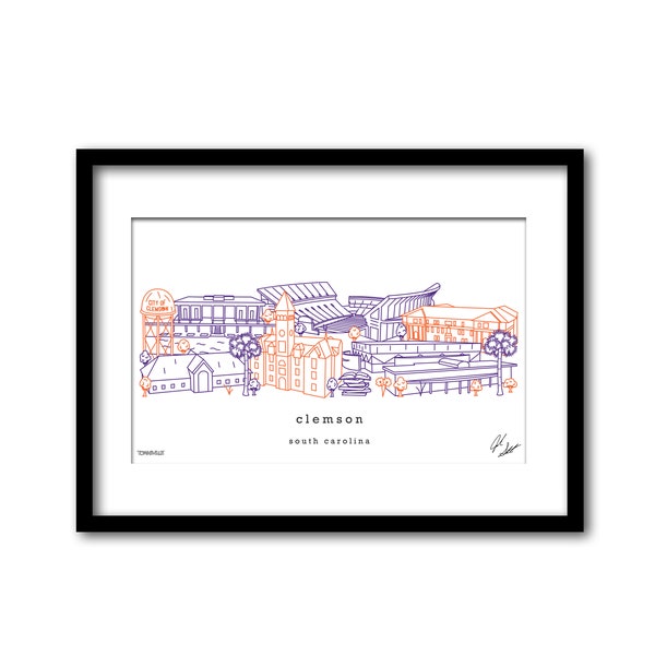 Clemson Art - Etsy