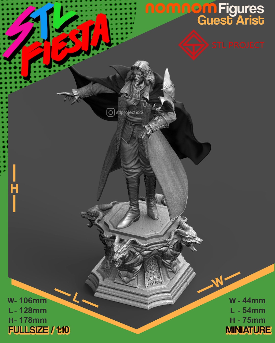 Dracula Castlevania - Tabletop Miniatures for Gaming or Painting, by ...