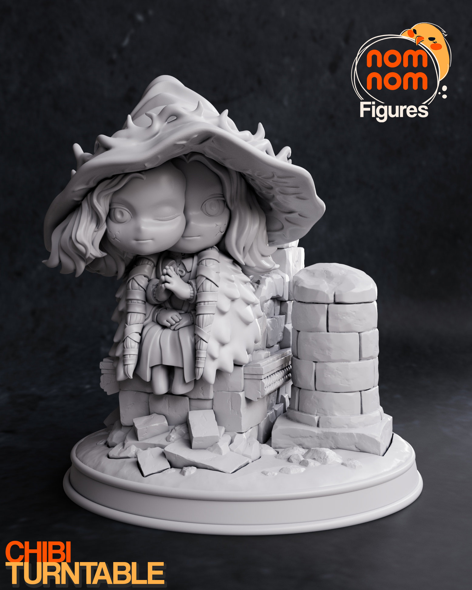 Chibi Ranni Tabletop Miniatures for Gaming or Painting, by Nom-nom ...