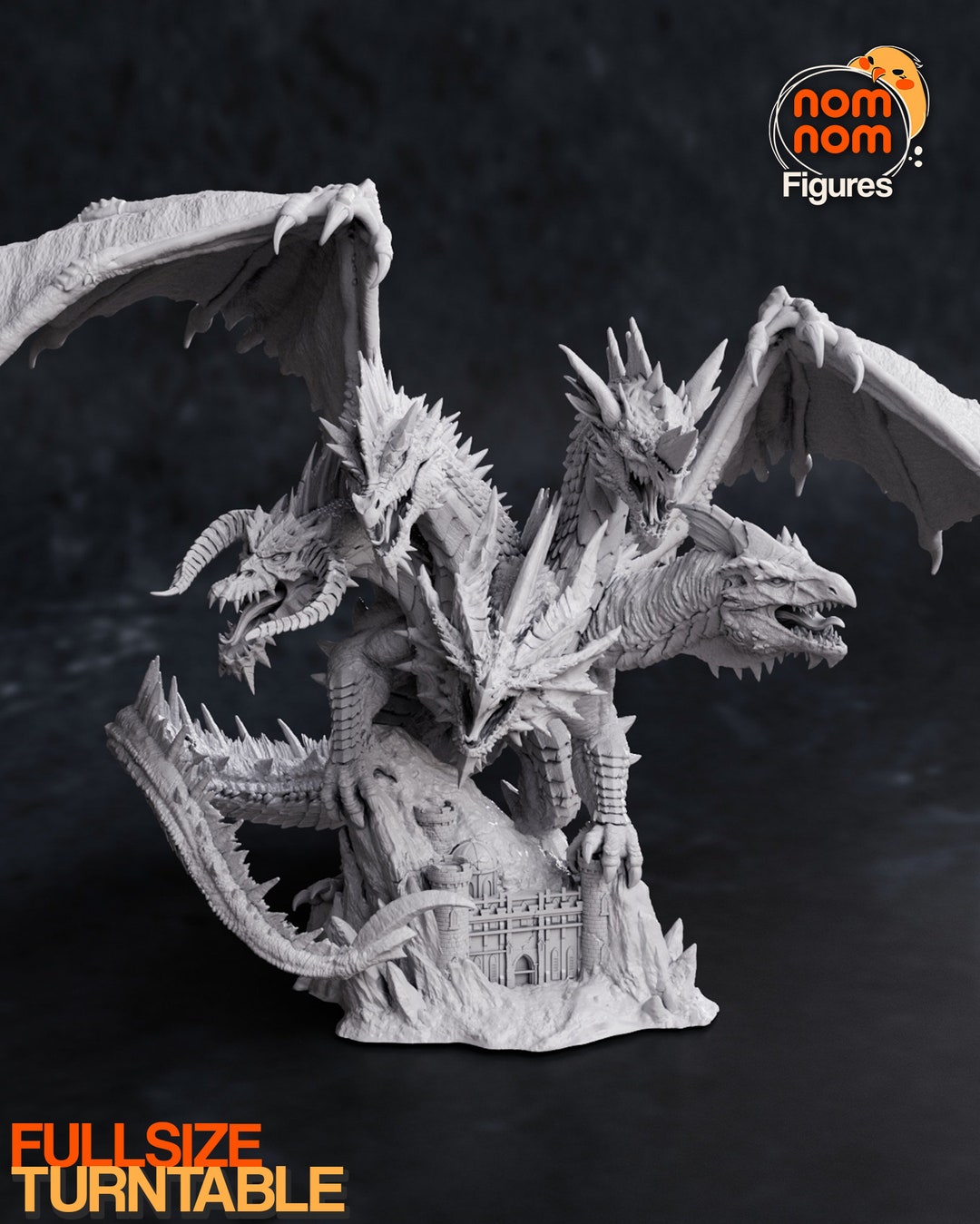 Tiamat - Tabletop Miniatures for Gaming or Painting, by Nom-nom Figures ...