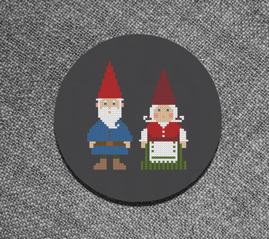 Cross Stitch Pattern Gnomes PDF Chart - Etsy