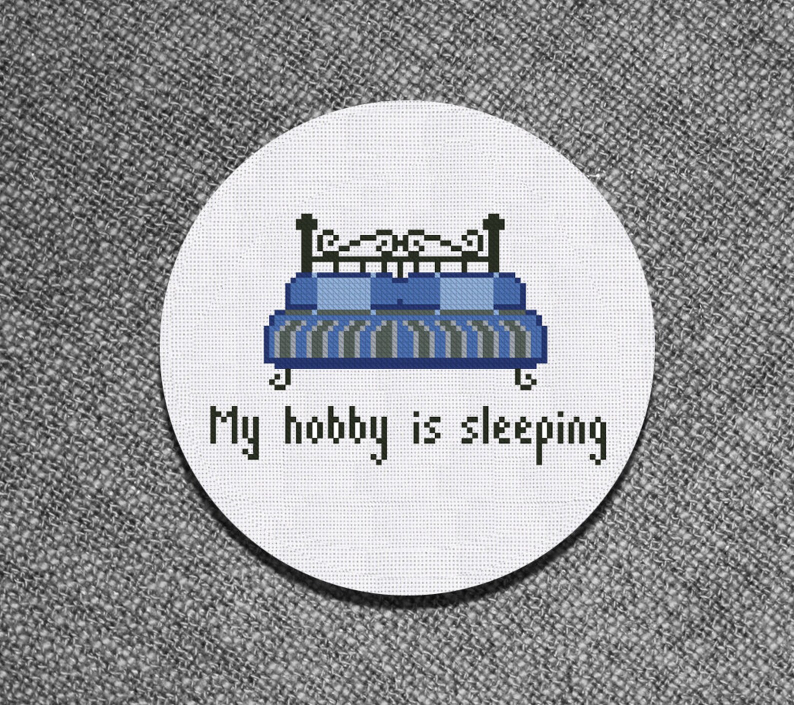 Cross Stitch Pattern Sweet Dreams Bed Instant Download PDF Counted ...