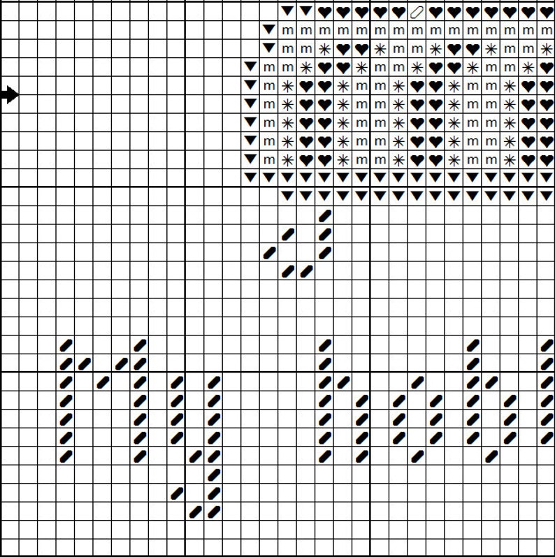 Cross Stitch Pattern Sweet Dreams Bed Instant Download PDF Counted ...