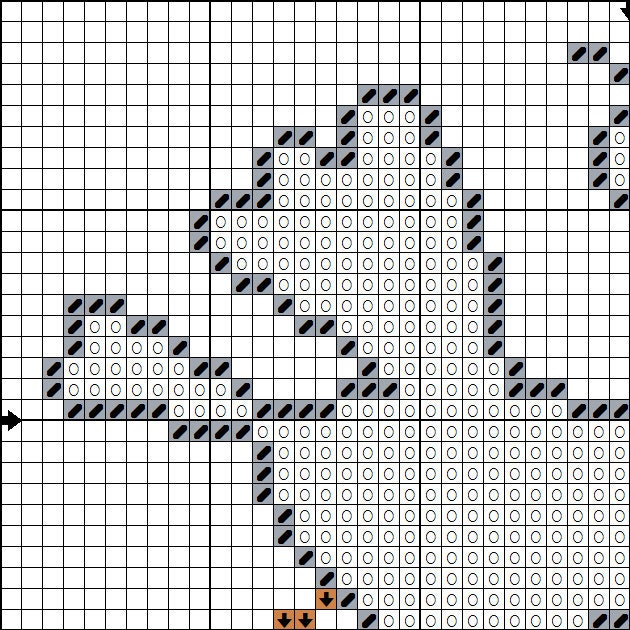 Cross Stitch Pattern Stork Bringing a Baby Instant Download PDF Counted ...