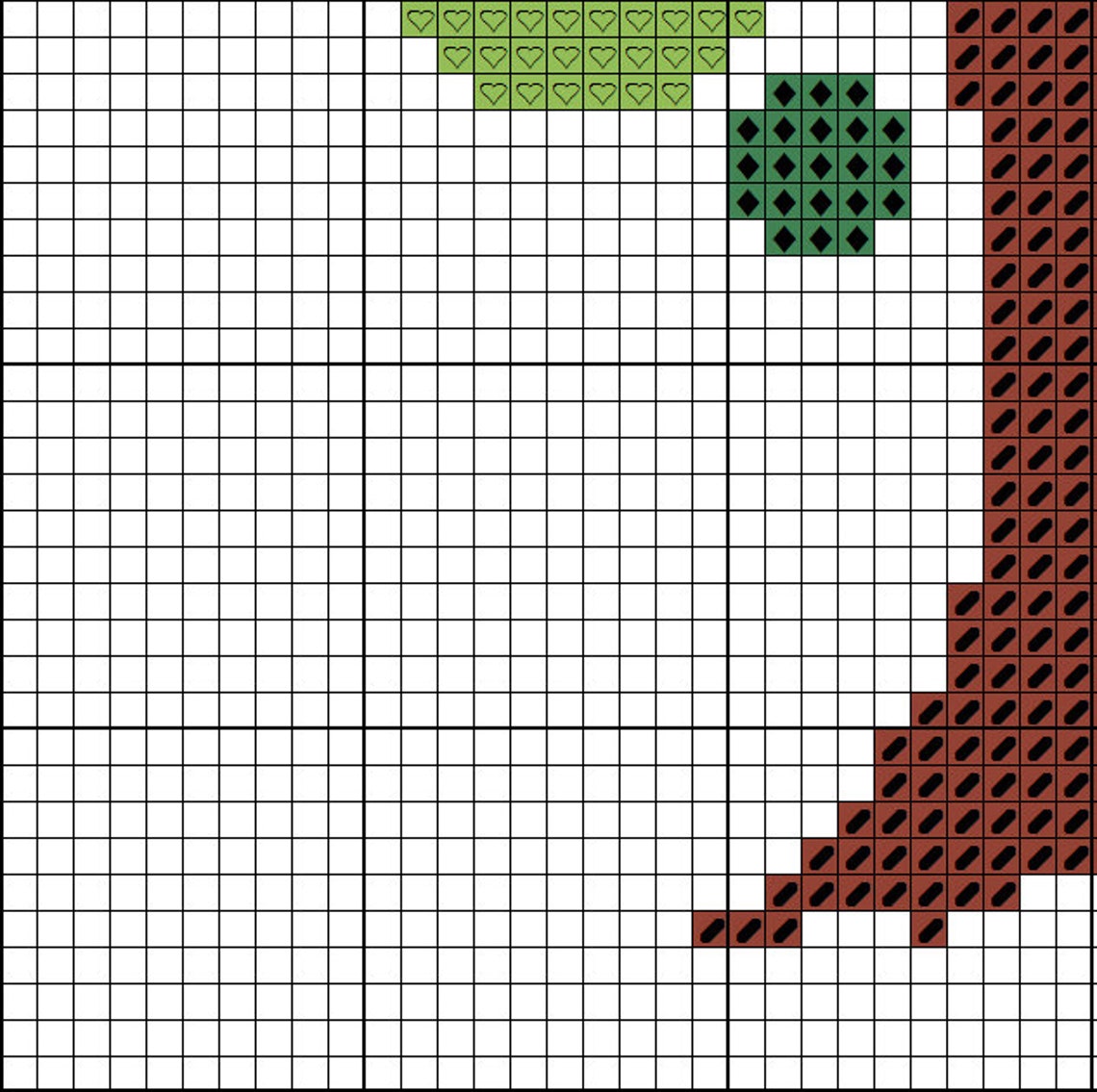 Cross Stitch Pattern Geometric Tree Instant Download PDF Counted Chart ...