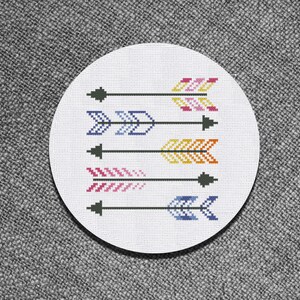 Arrows Cross Stitch Pattern Instant Download PDF Counted Chart Modern ...