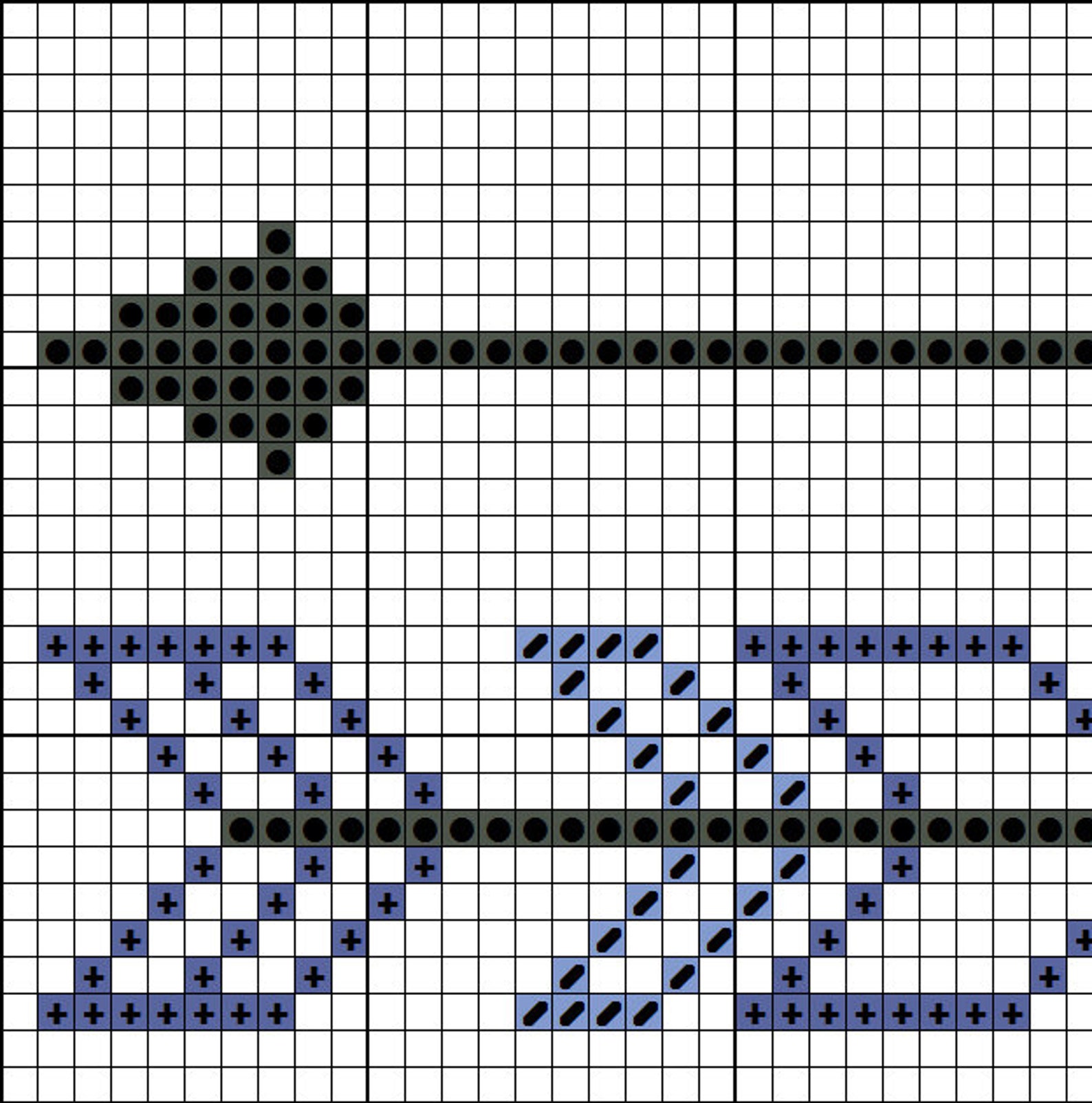 Arrows Cross Stitch Pattern Instant Download PDF Counted Chart Modern ...