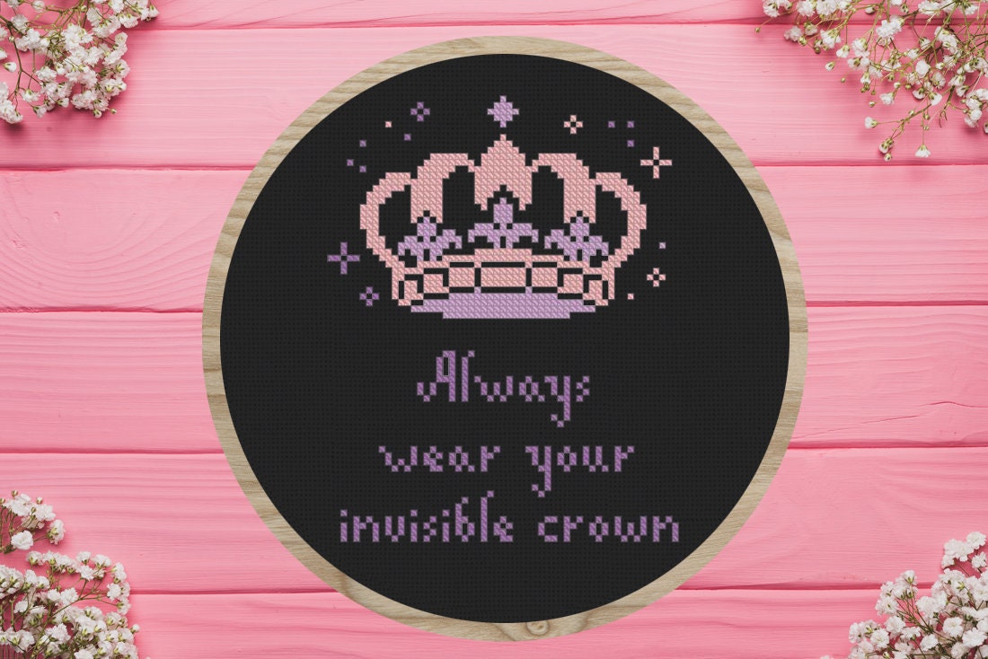 Cross Stitch Pattern Crown Instant Download Counted Chart PDF - Etsy