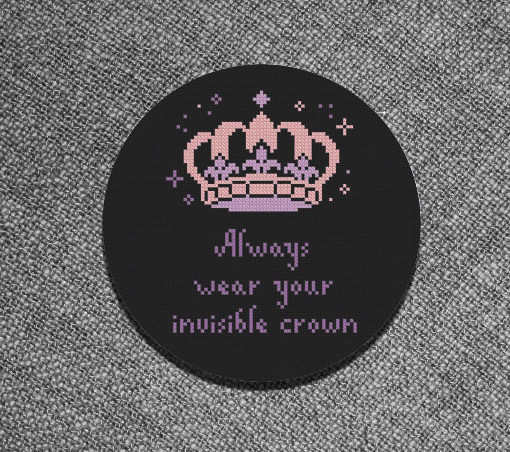 Cross Stitch Pattern Crown Instant Download Counted Chart PDF - Etsy
